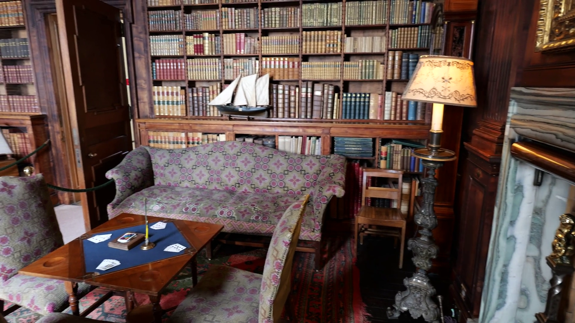 Library Dunrobin Castle Filled Ancient Books Stock Footage SBV ...