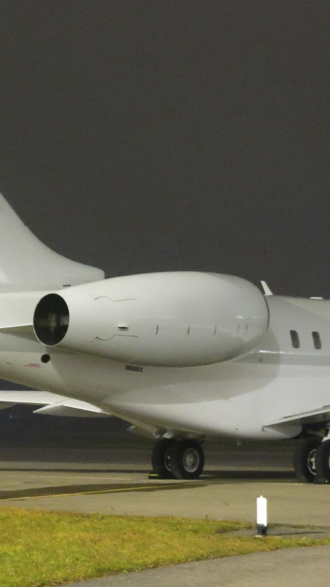 White Unmarked Private Jet Designed Long Stock Footage SBV-353269908 ...