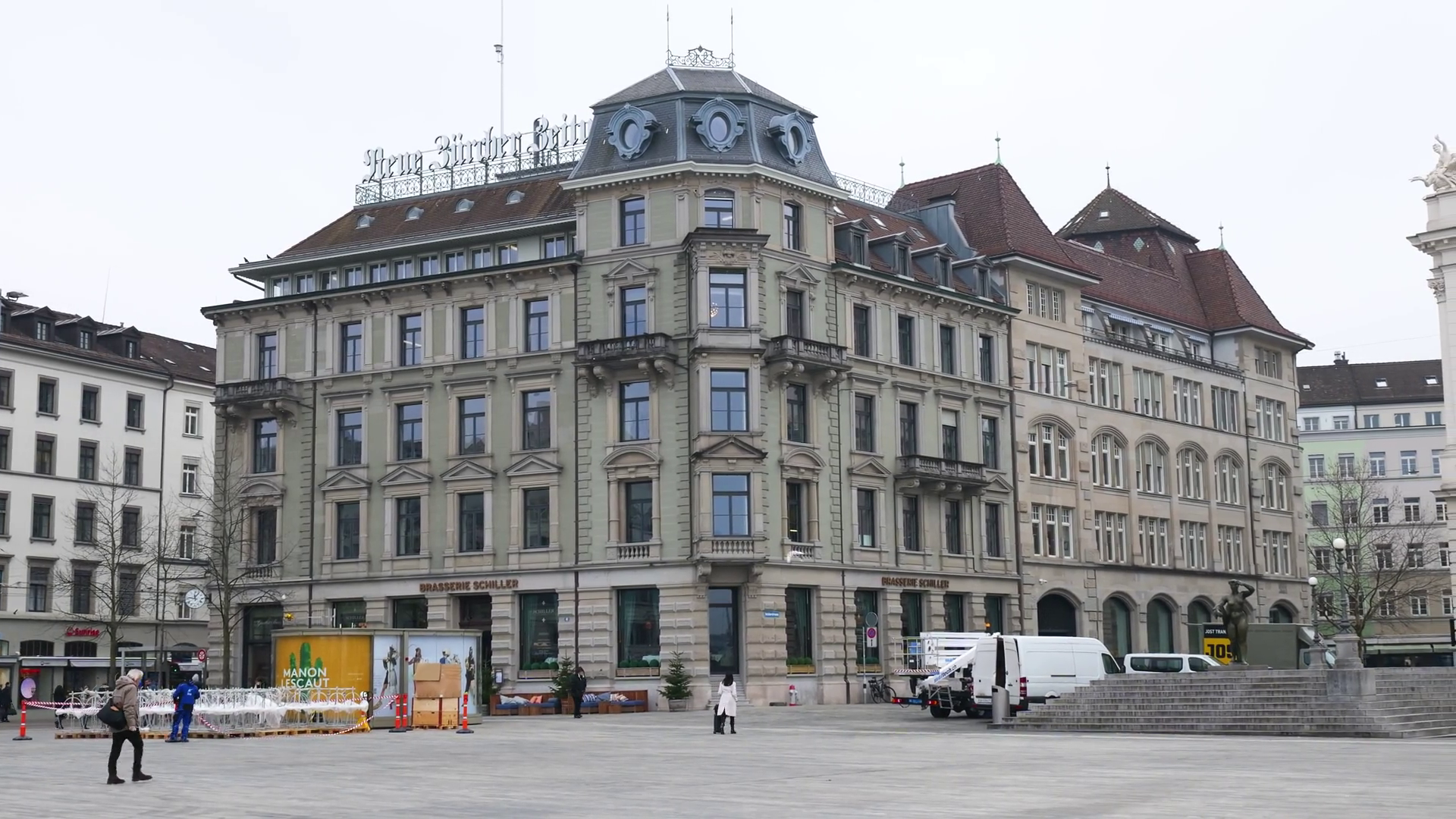 Historical Building Zurich Switzerland Shown Stock Footage SBV ...
