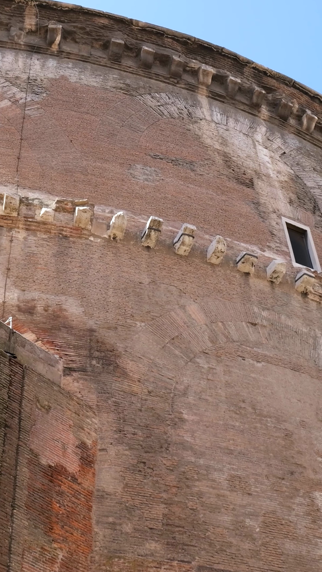 Marble Red Brick Walls Pantheon Temple Rome Stock Footage SBV-353268142 ...