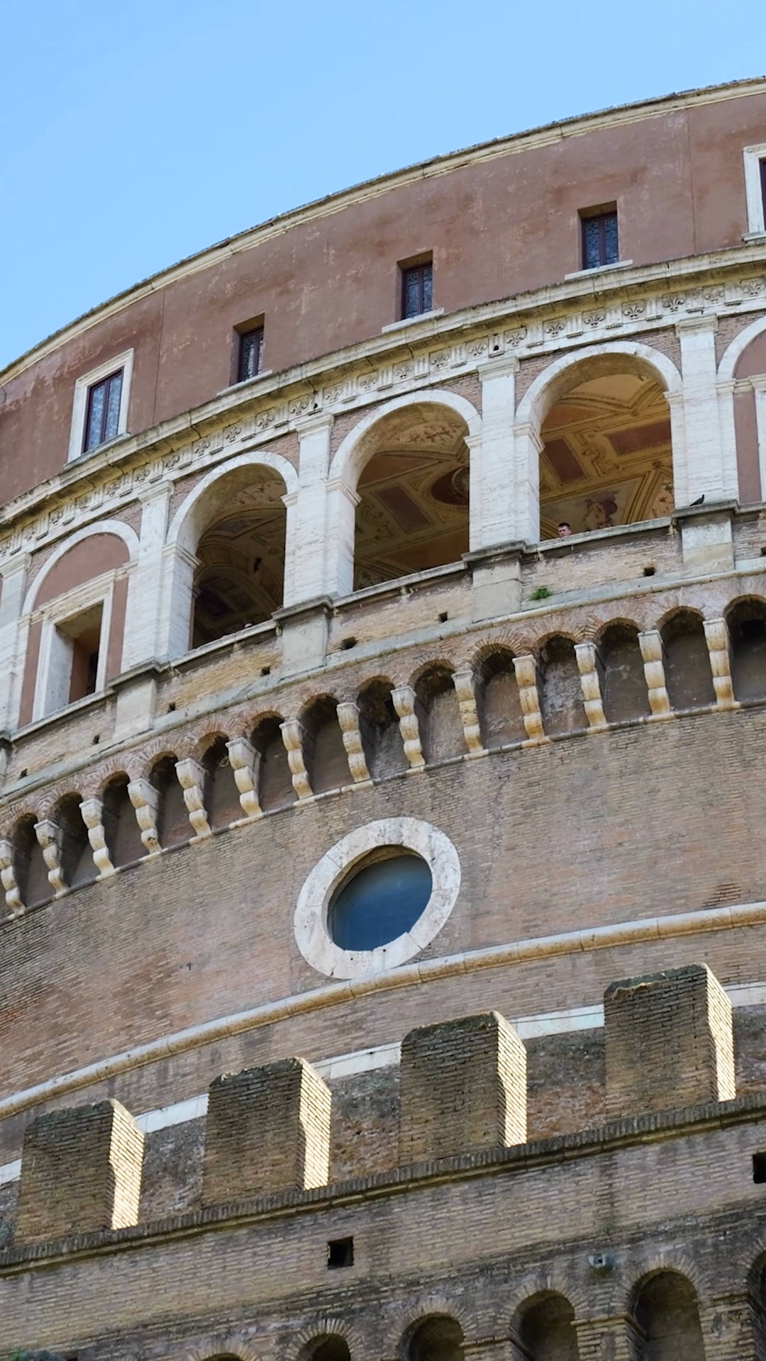 Bottom Upper Castel Sant'angelo Lights Stock Footage SBV-353268468 ...
