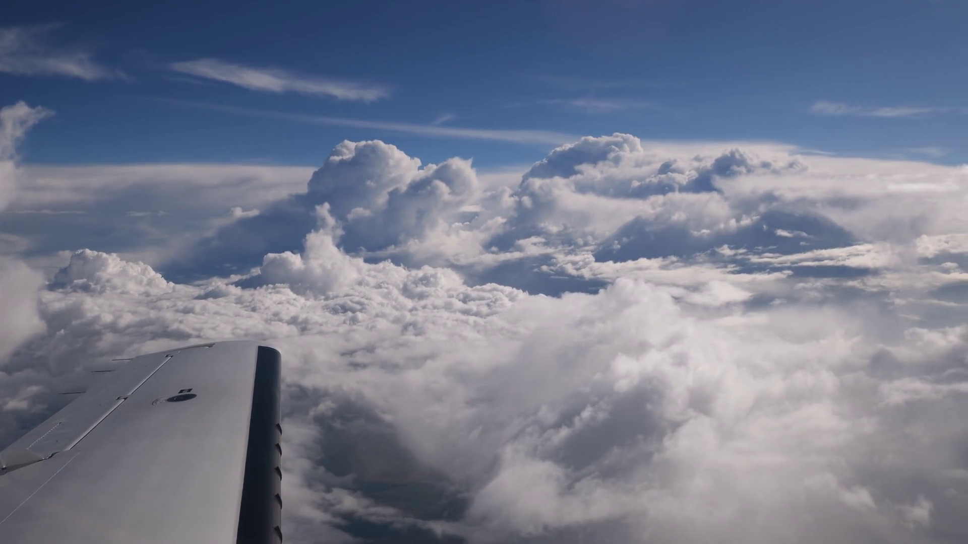 Jet From Passenger's Perspective Cruising Stock Footage SBV-352237279 ...