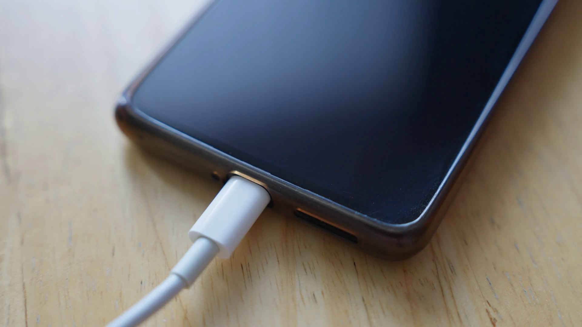 Closeup View Of Mobile Smart Phone Charging Stock Footage SBV-348588175 ...