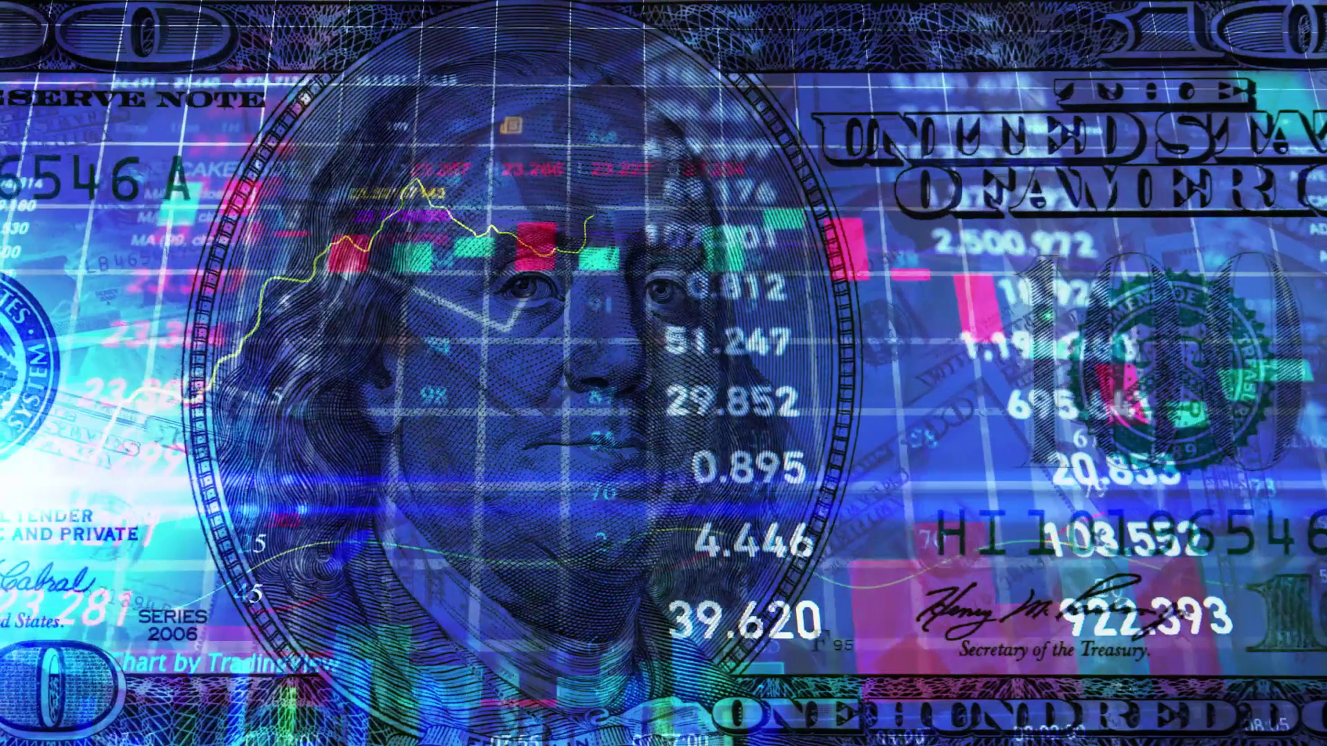 100 Dollar On Economy Background Customs Stock Motion Graphics SBV ...