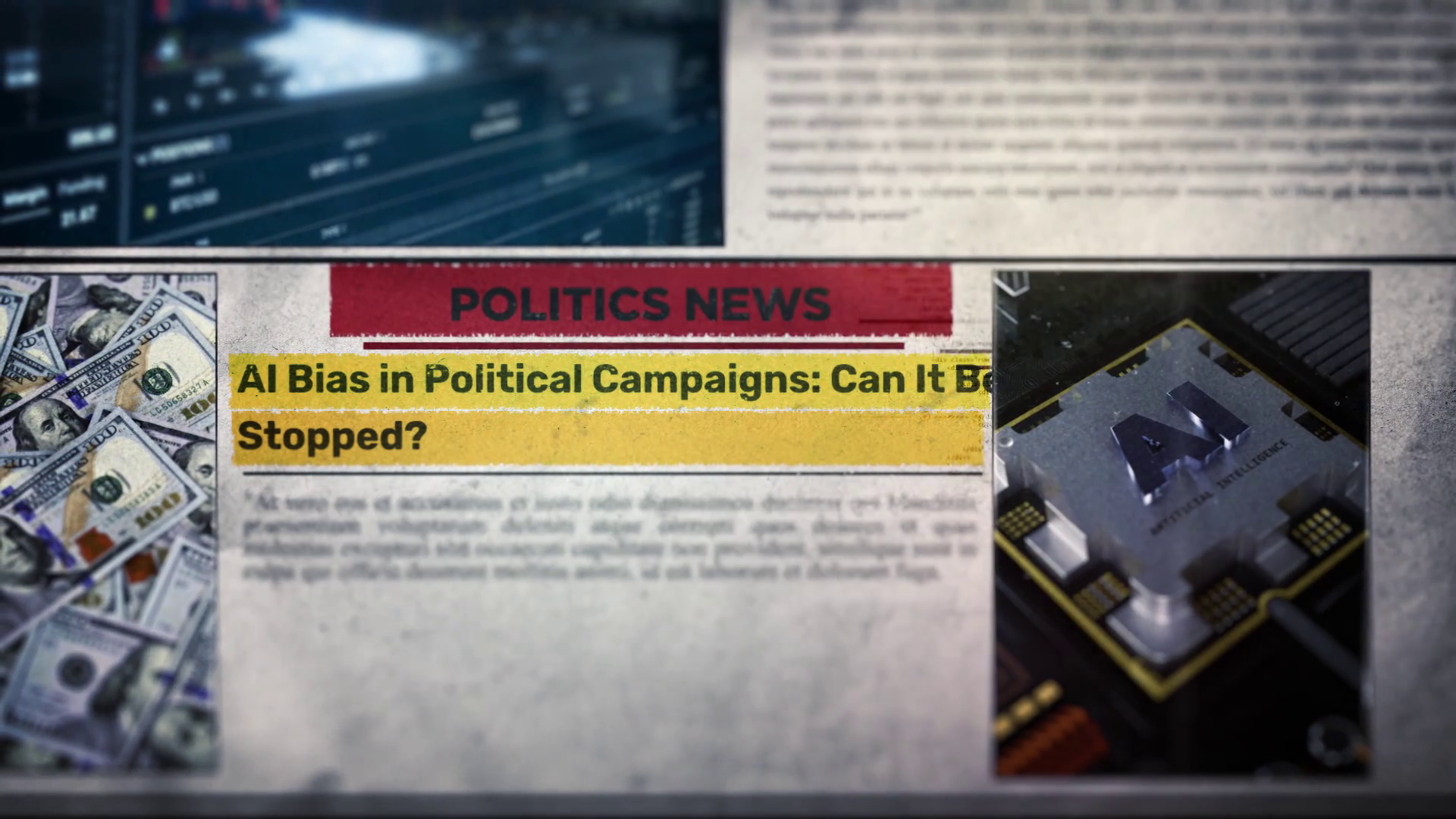 Ai Bias In Political Campaigns Can Be Stock Motion Graphics SBV ...