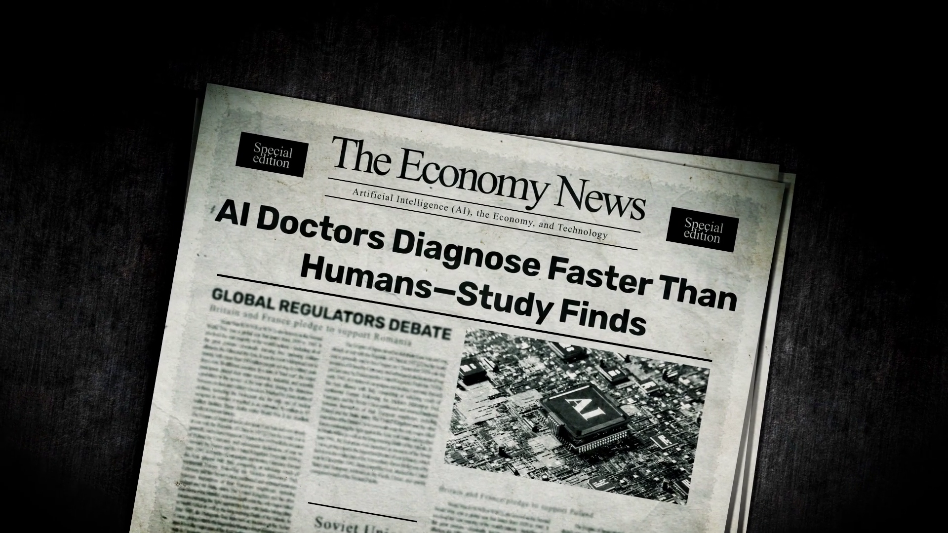 Ai Doctors Diagnose Faster Humans Study Stock Motion Graphics SBV ...