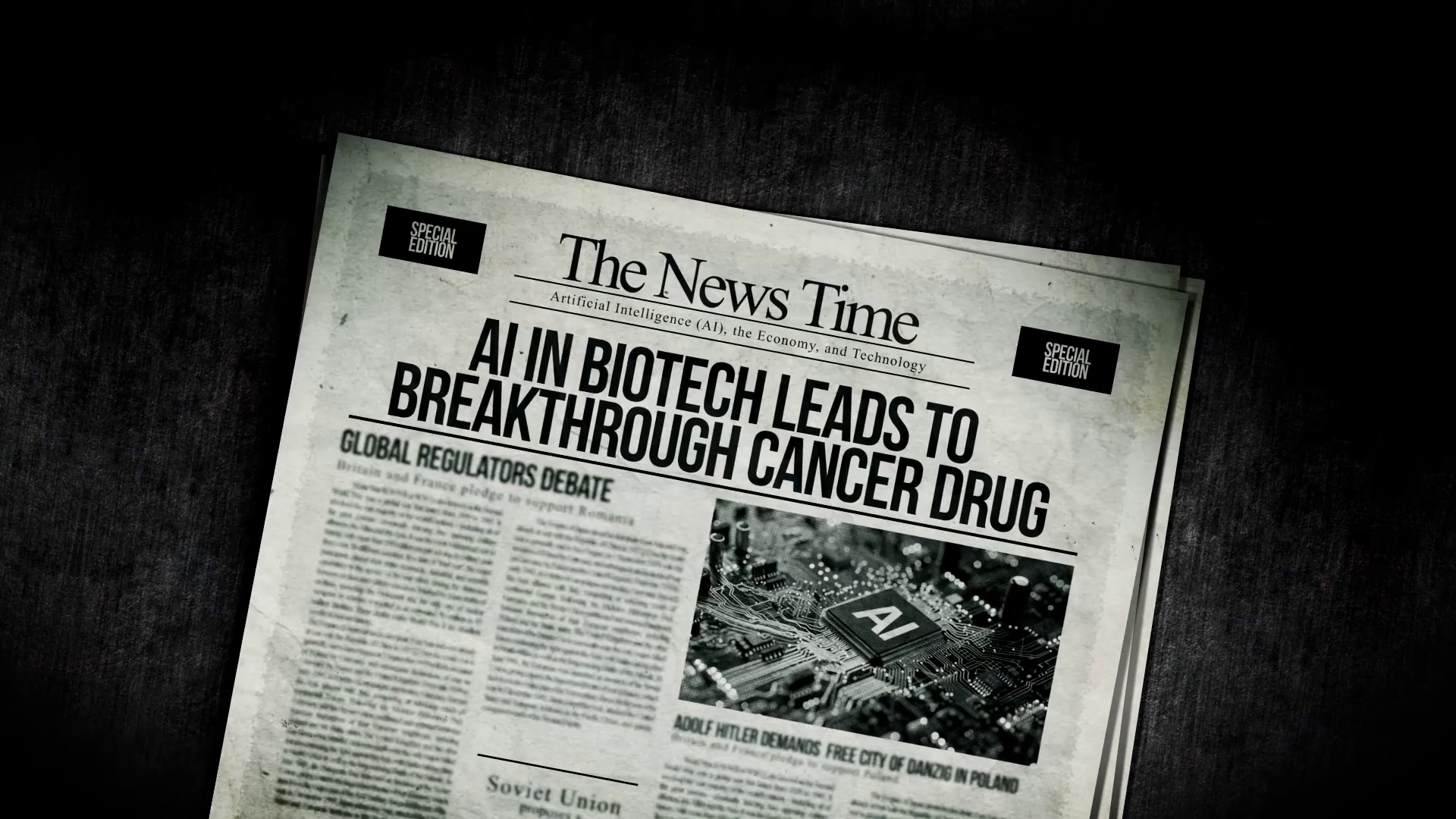 Ai In Biotech Leads To Breakthrough Cancer Stock Motion Graphics SBV ...