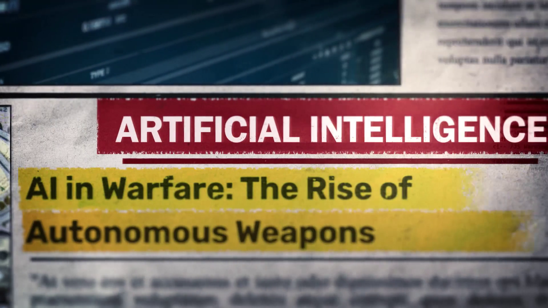 Ai In Warfare Rise Of Autonomous Weapons Stock Motion Graphics SBV ...