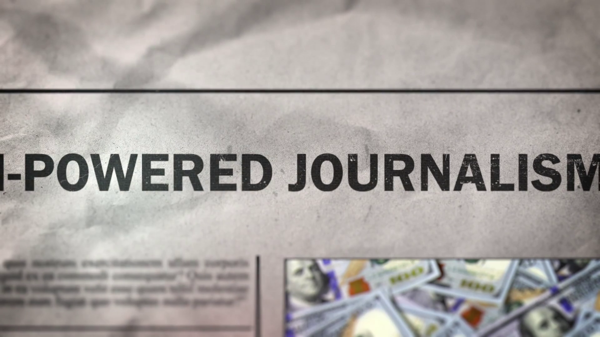 Ai Powered Journalism Newspaper Headline Stock Motion Graphics SBV-351936104 - Storyblocks