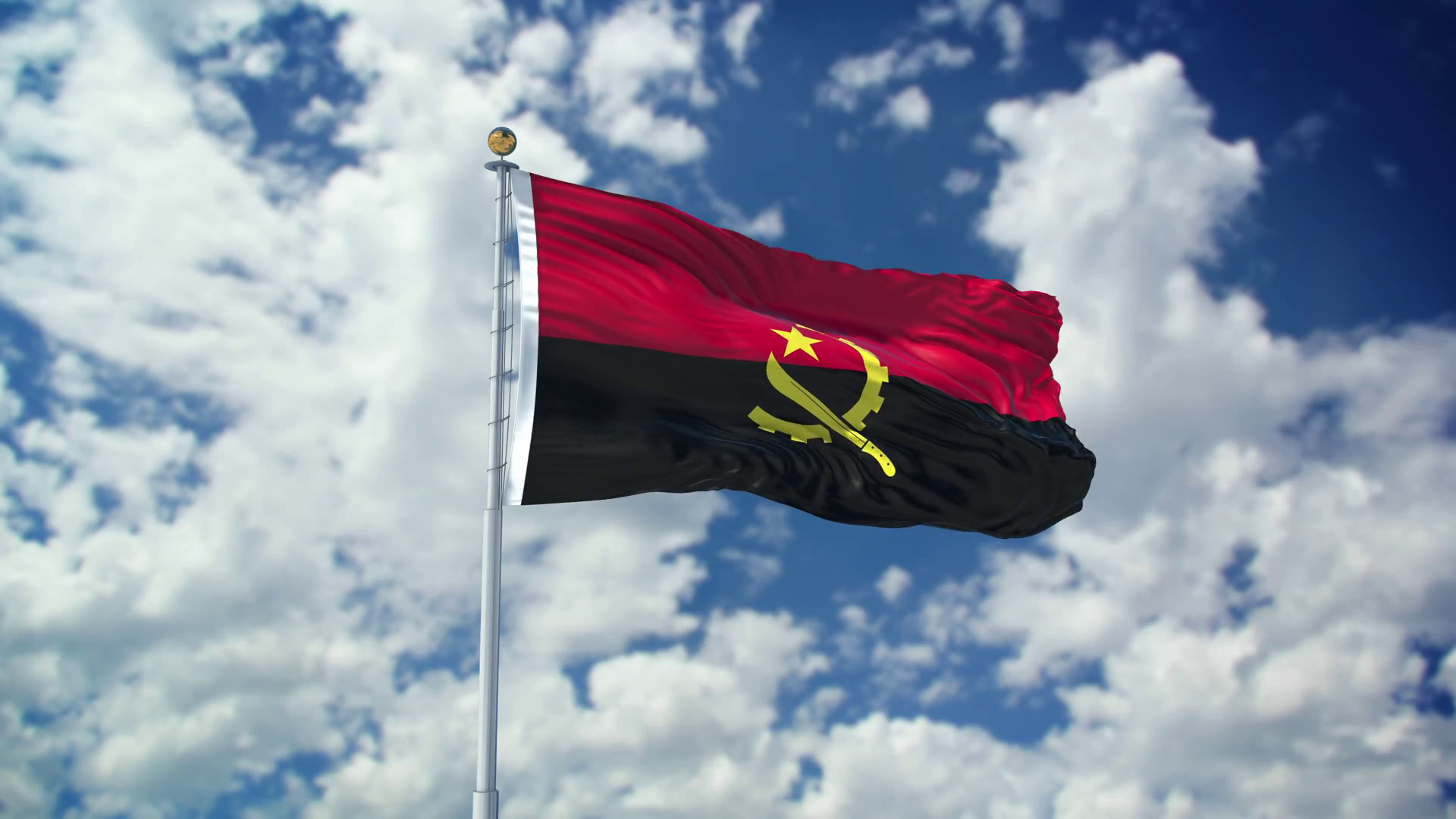 Angola Flag Realistic Waving 4k Stock Motion Graphics SBV-348585260 ...