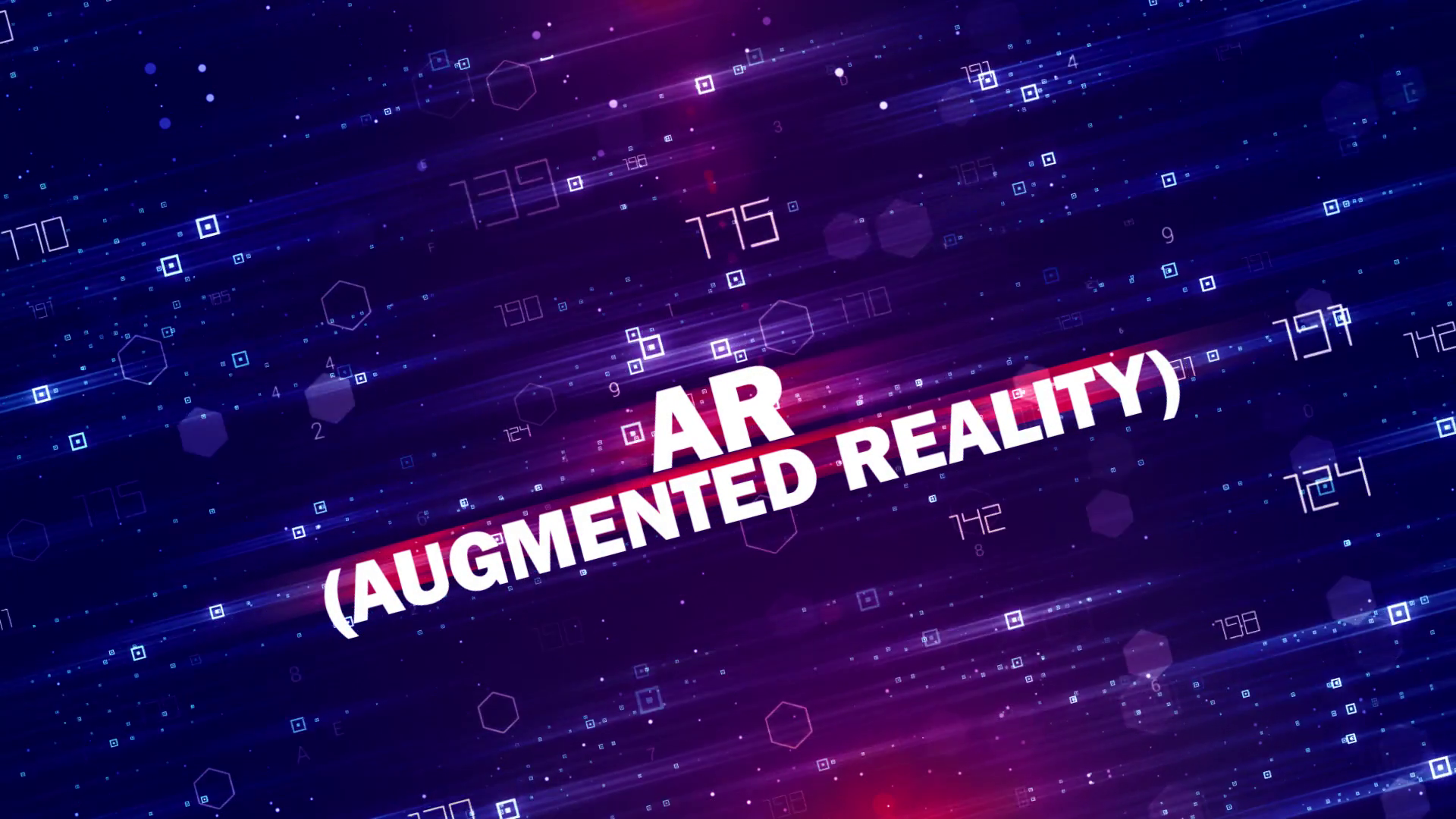 Ar Augmented Reality Tech Background Stock Motion Graphics SBV ...