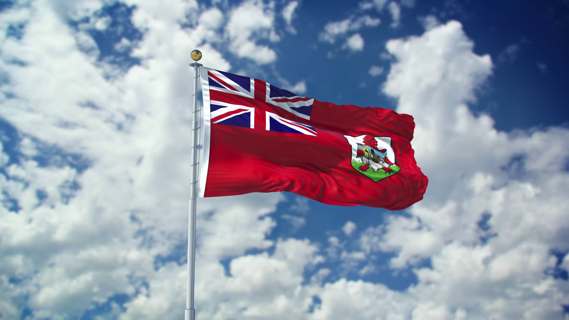 Bermuda Flag Realistic Waving 4k Stock Motion Graphics SBV-348585413 - Storyblocks