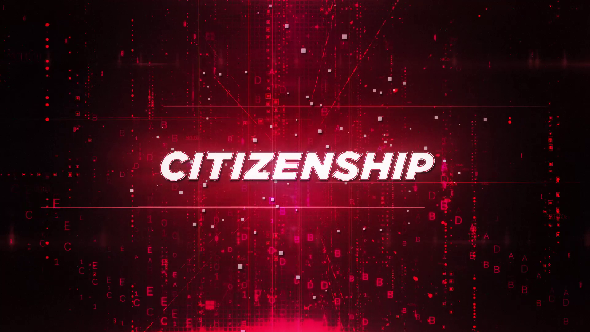 Citizenship Word Matrix Hi Tech Background Stock Motion Graphics SBV-351856962 - Storyblocks