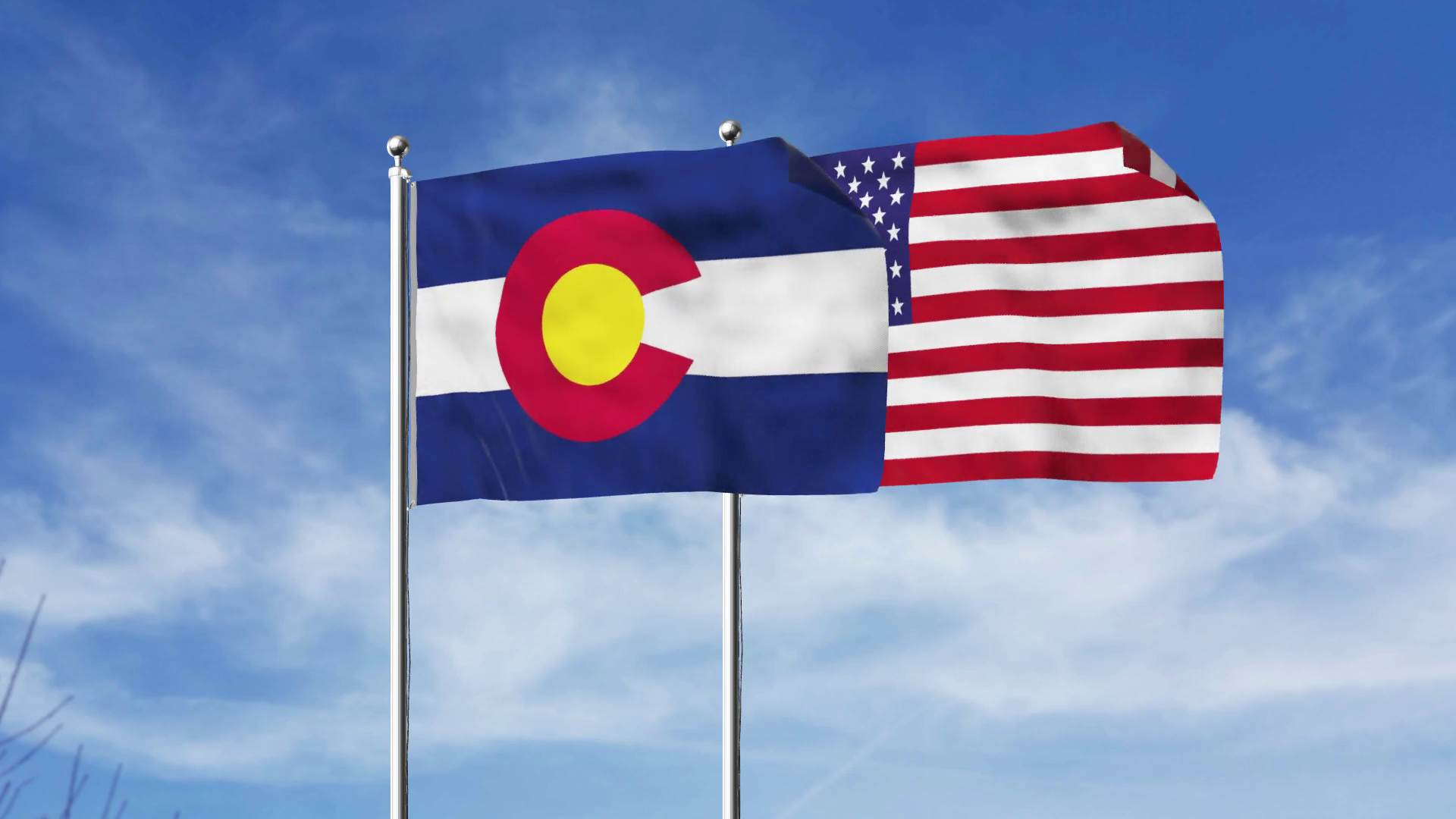 Colorado Flag Flag Of United States Stock Motion Graphics SBV-348571797 ...