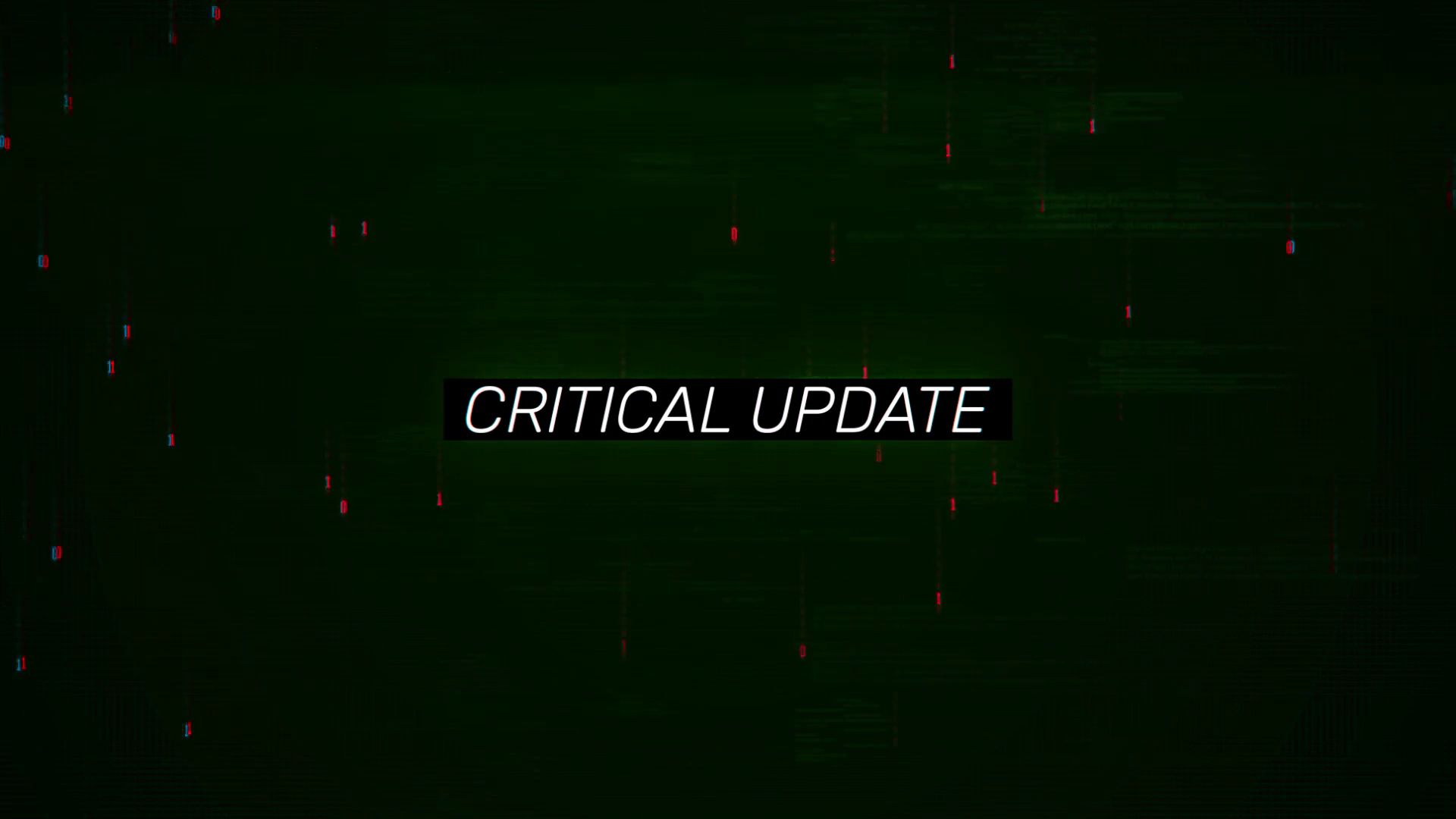 Critical Update Text On Hacking Background Stock Motion Graphics SBV-351831006 - Storyblocks