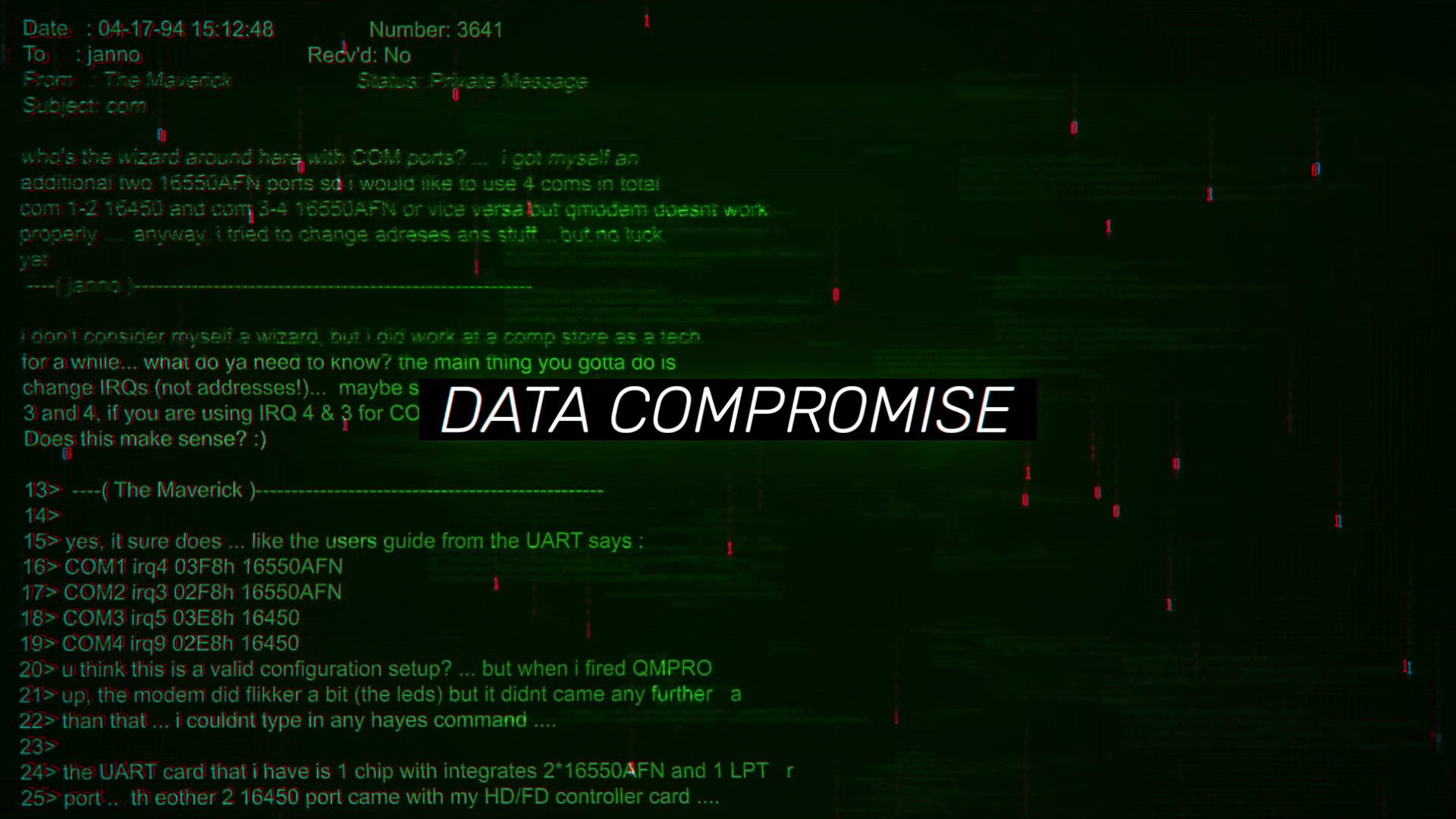 Data Compromise Text On Hacking Background Stock Motion Graphics SBV-351831059 - Storyblocks