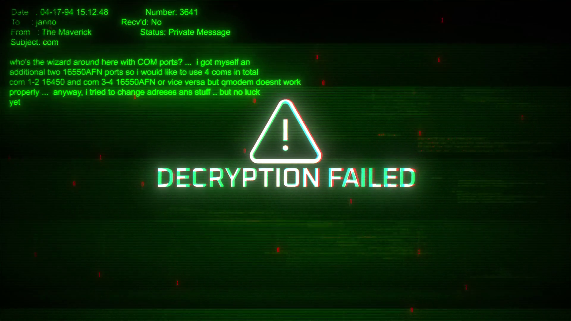 Decryption Failed Attentions Screen Motion Stock Motion Graphics SBV-352000572 - Storyblocks