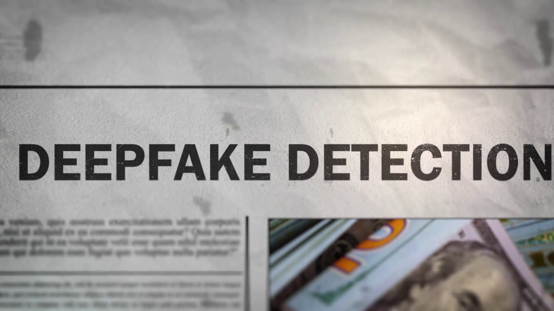 Deepfake Detection Newspaper Headline Title Stock Motion Graphics SBV-352105585 - Storyblocks