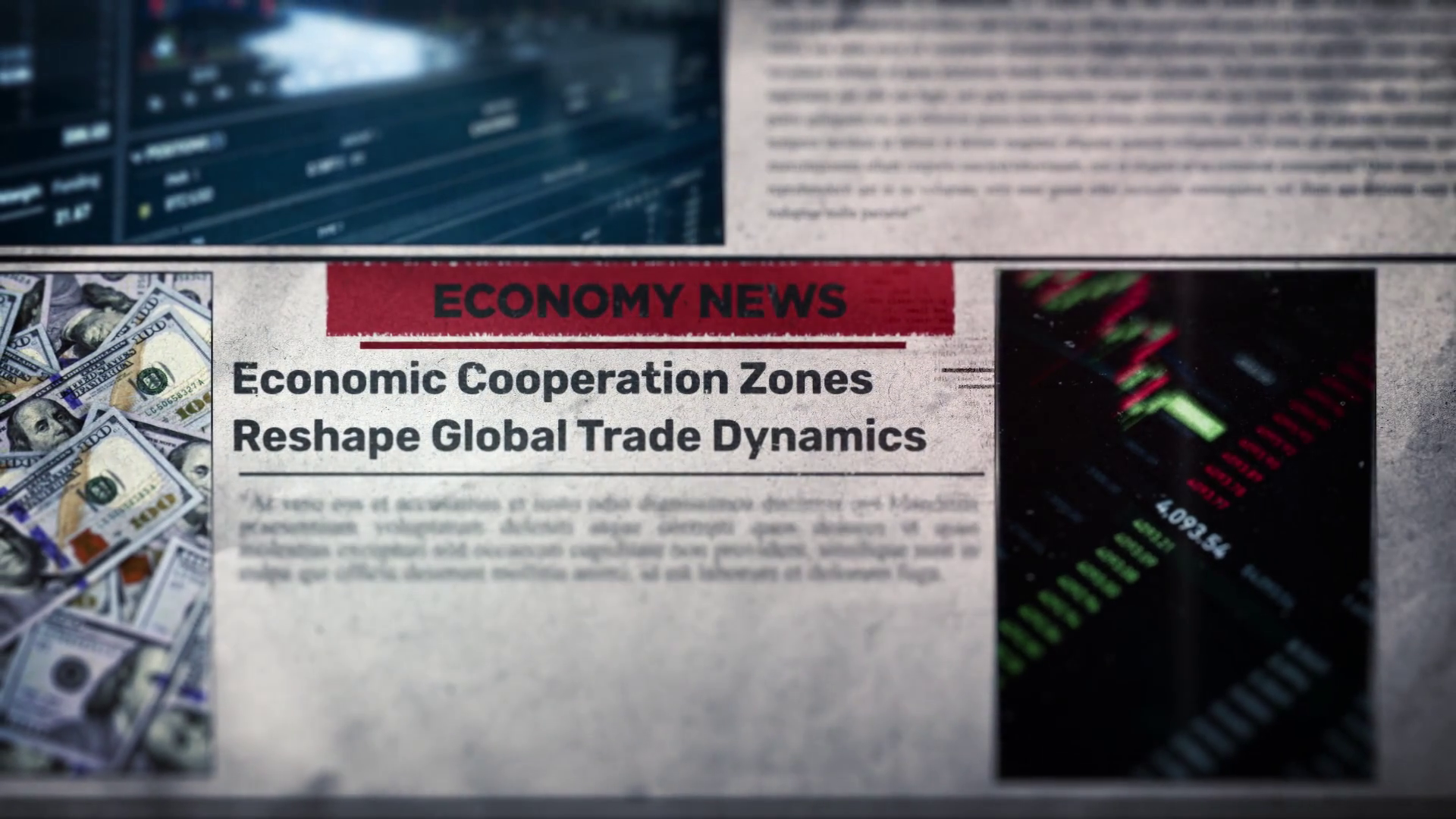 Economic Cooperation Zones Reshape Global Stock Motion Graphics SBV ...
