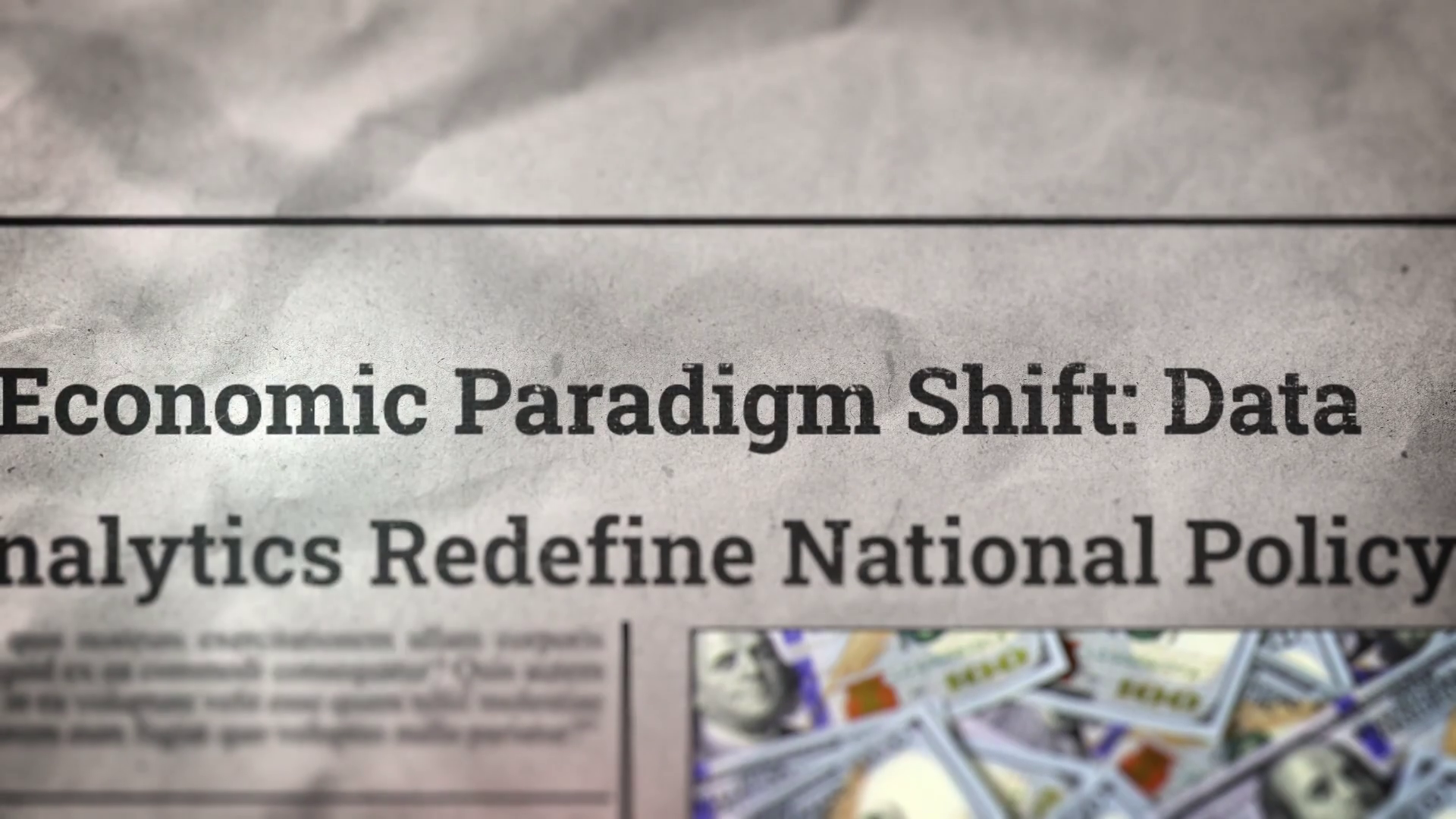 Economic Paradigm Shift Data Analytics Stock Motion Graphics SBV ...