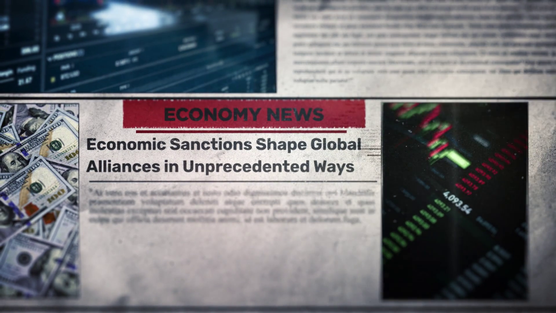 Economic Sanctions Shape Global Alliances In Stock Motion Graphics SBV ...
