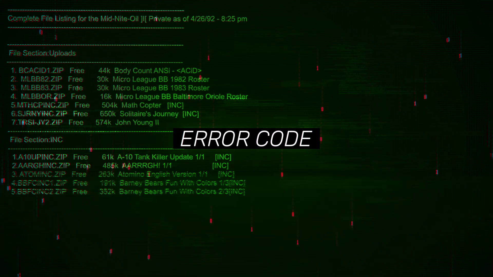 Error Code Text On Hacking Background Screen Stock Motion Graphics SBV ...