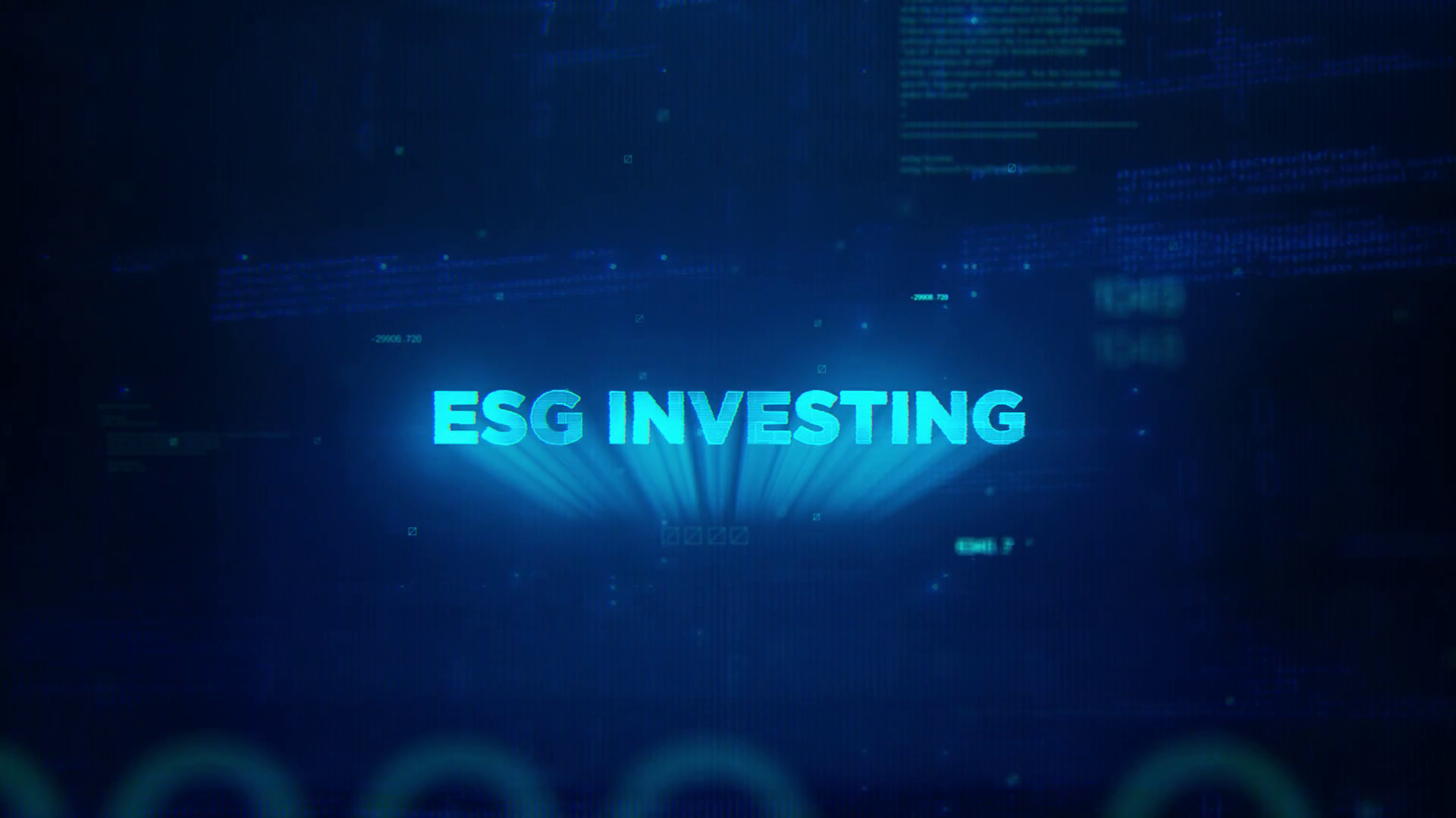Esg Investing Concept Technology Futuristic Stock Motion Graphics SBV ...