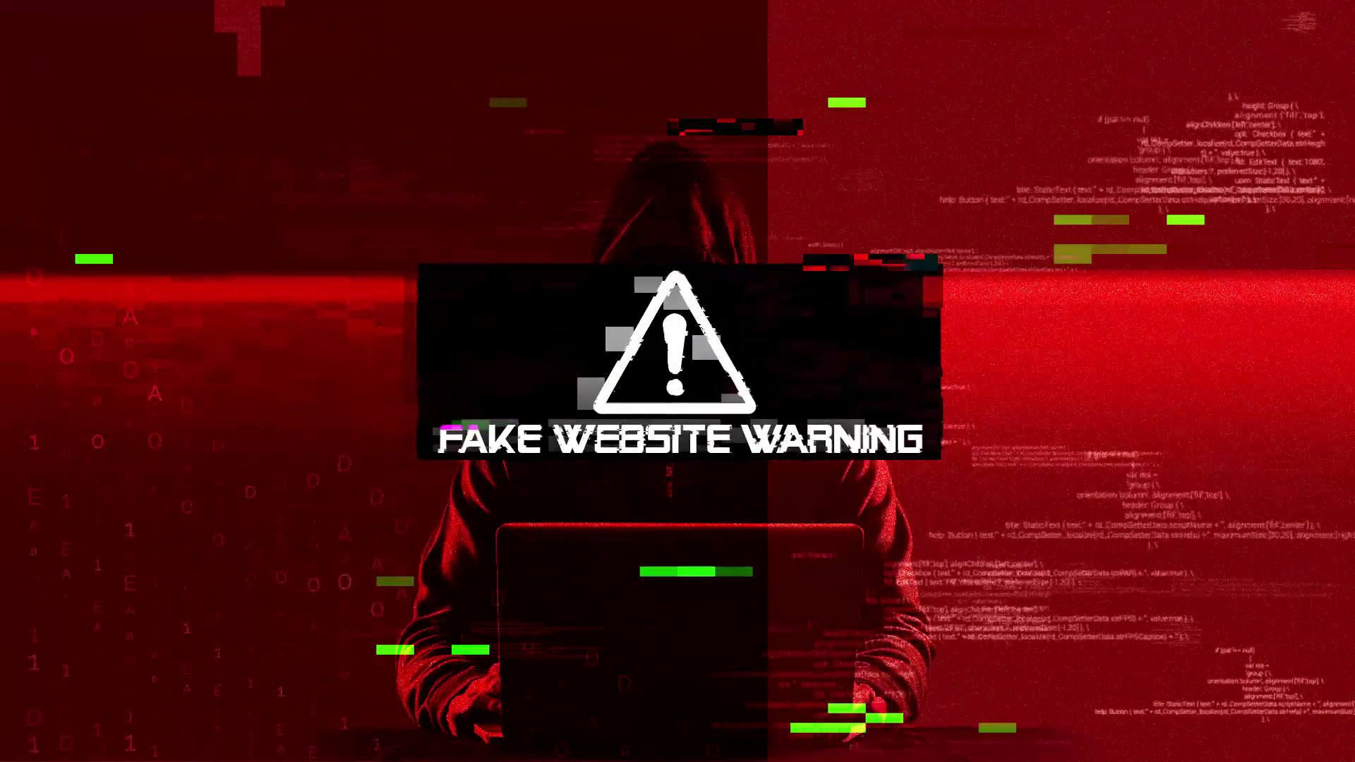 Fake Website Warning Text On Signal Stock Motion Graphics SBV-351720256 ...