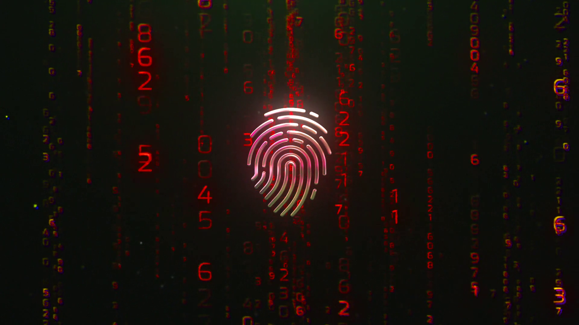 Fingerprint Icon Digital Hacker Program Stock Motion Graphics SBV-349372375 - Storyblocks