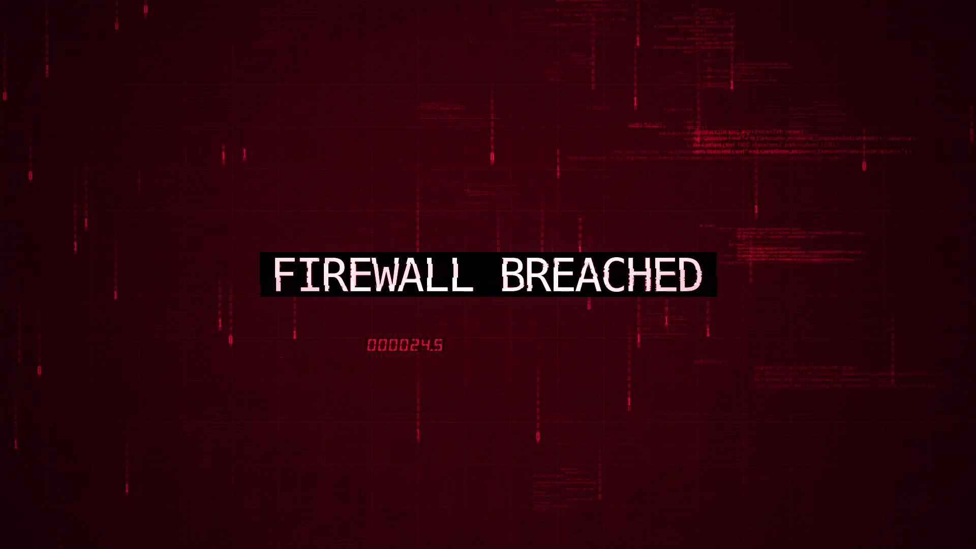 Firewall Breached Warning Text On Hacking Stock Motion Graphics SBV ...