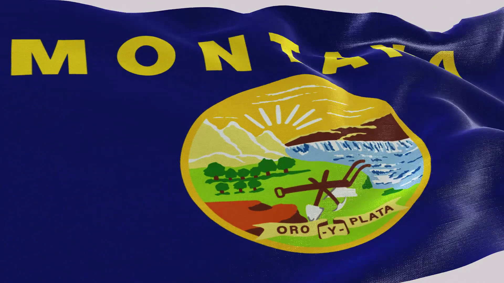 Flag Of Montana State Stock Motion Graphics SBV-348436714 - Storyblocks