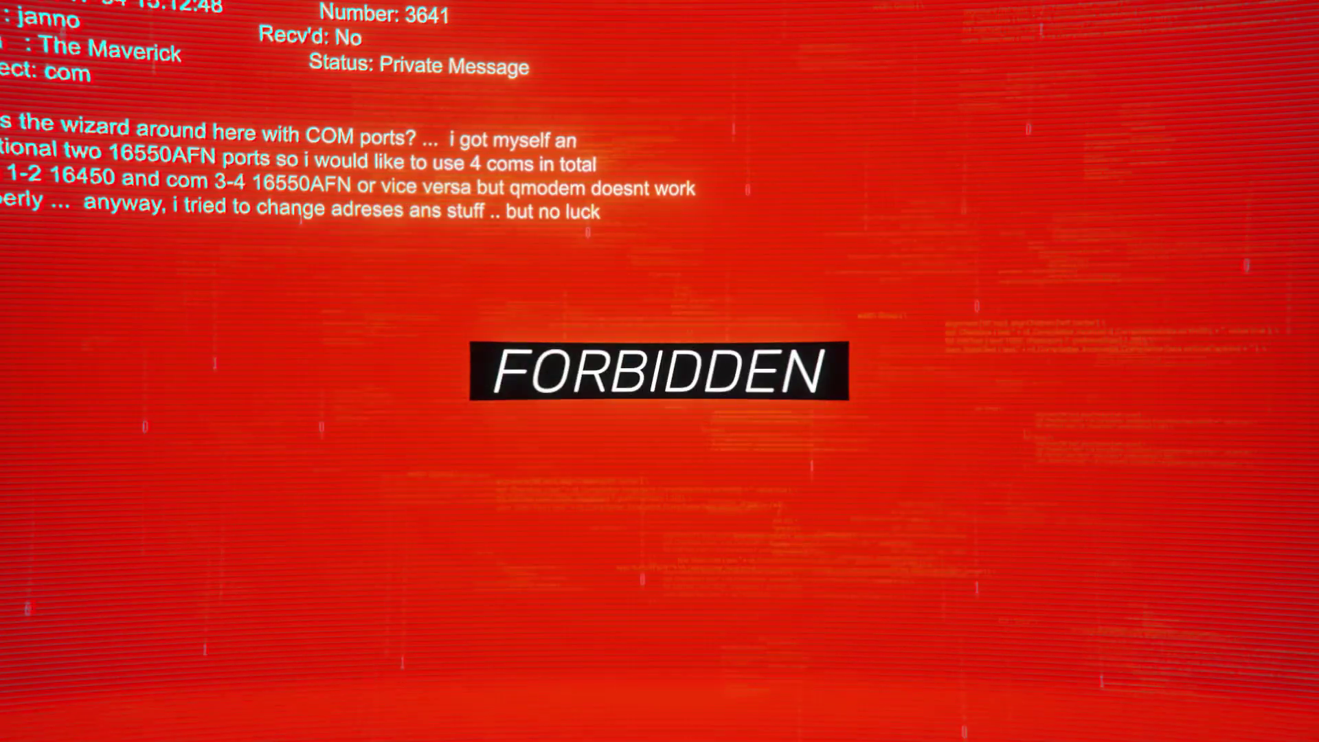 Forbidden On Warning Hack Background Screen Stock Motion Graphics SBV ...