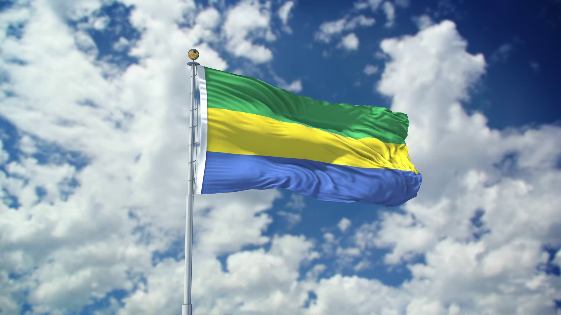 Gabon Realistic Waving 4k Stock Motion Graphics SBV-348590843 - Storyblocks