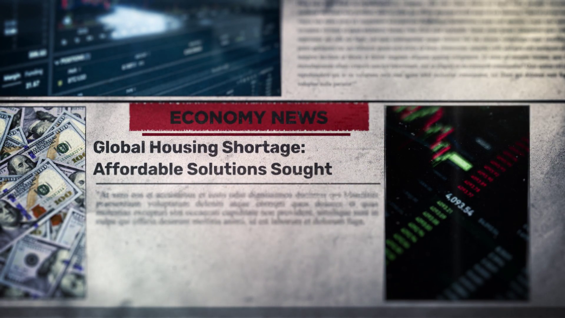 Global Housing Shortage Affordable Solutions Stock Motion Graphics SBV ...