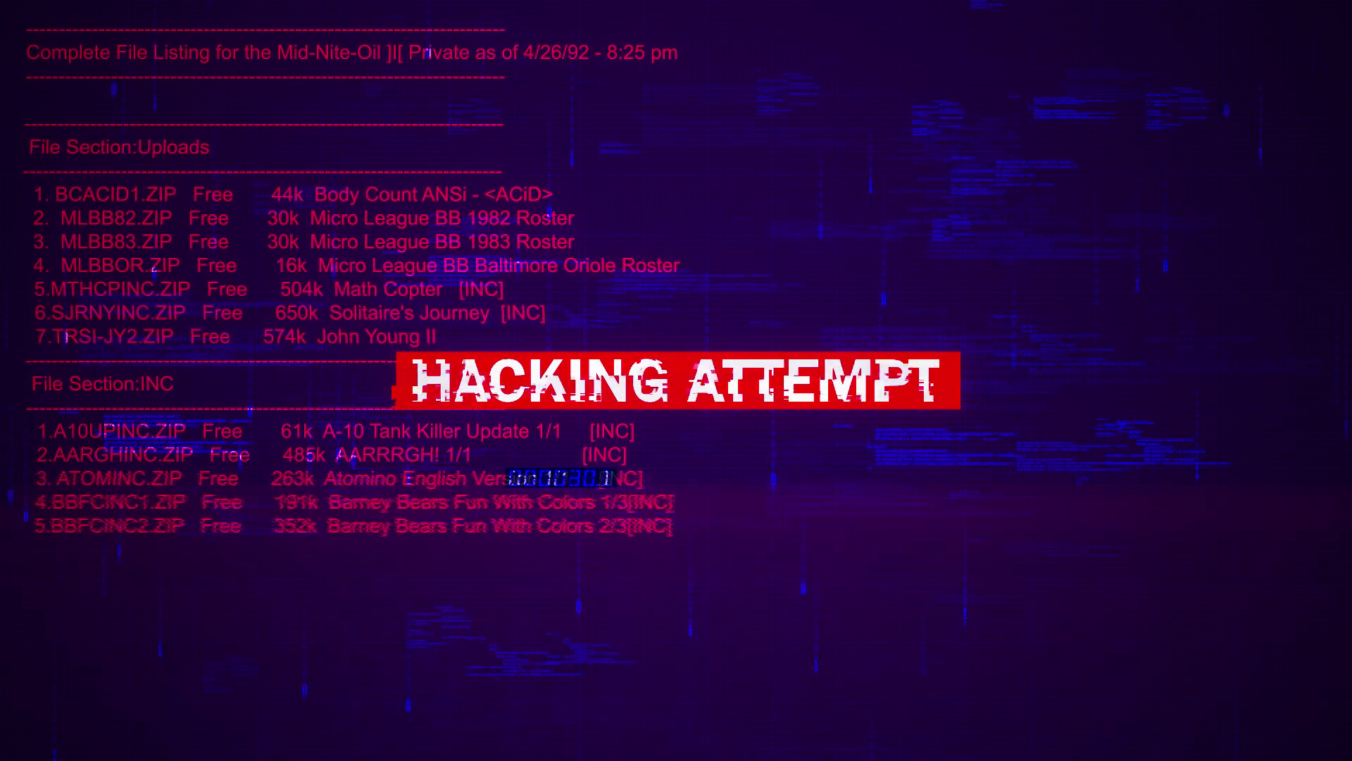 Hacking Attempt Warning Text On Hacking Stock Motion Graphics SBV-351720270 - Storyblocks