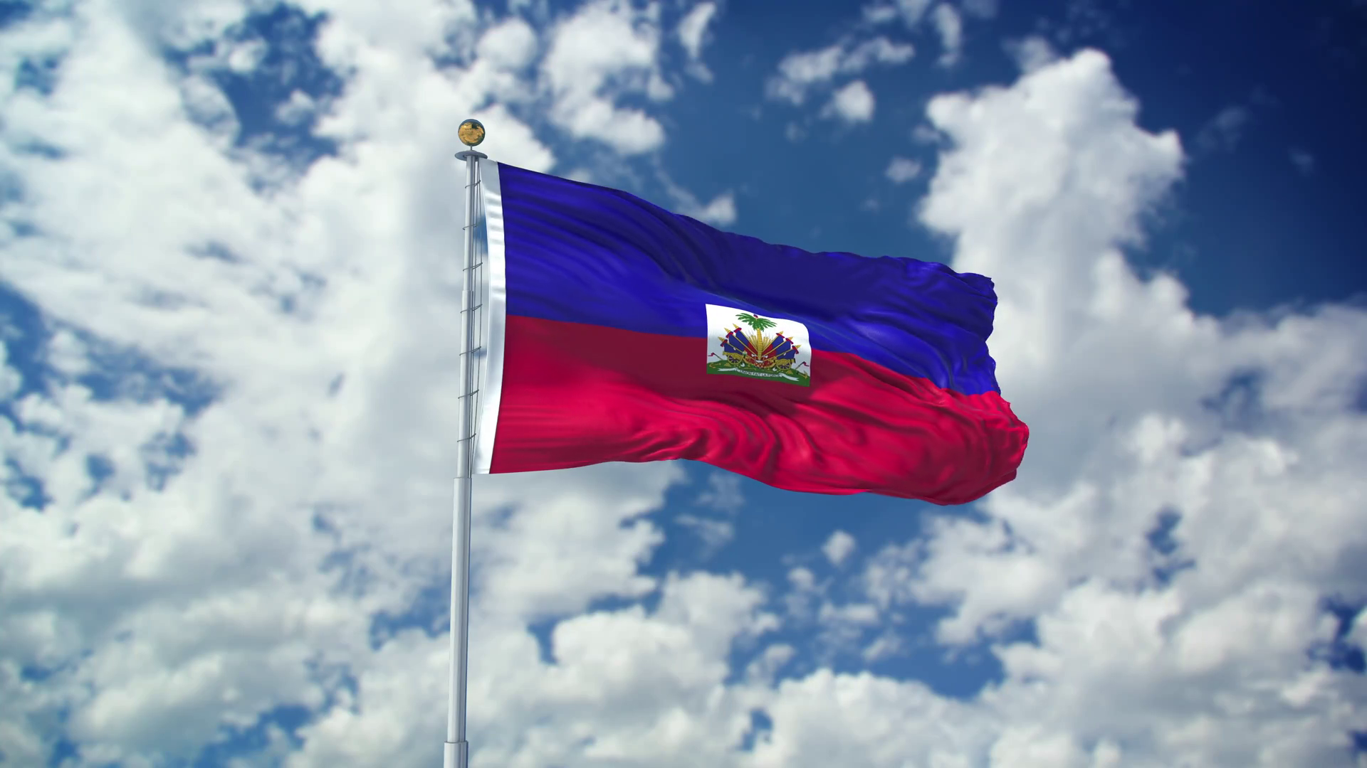 Haiti Realistic Waving 4k Stock Motion Graphics SBV-348590917 - Storyblocks