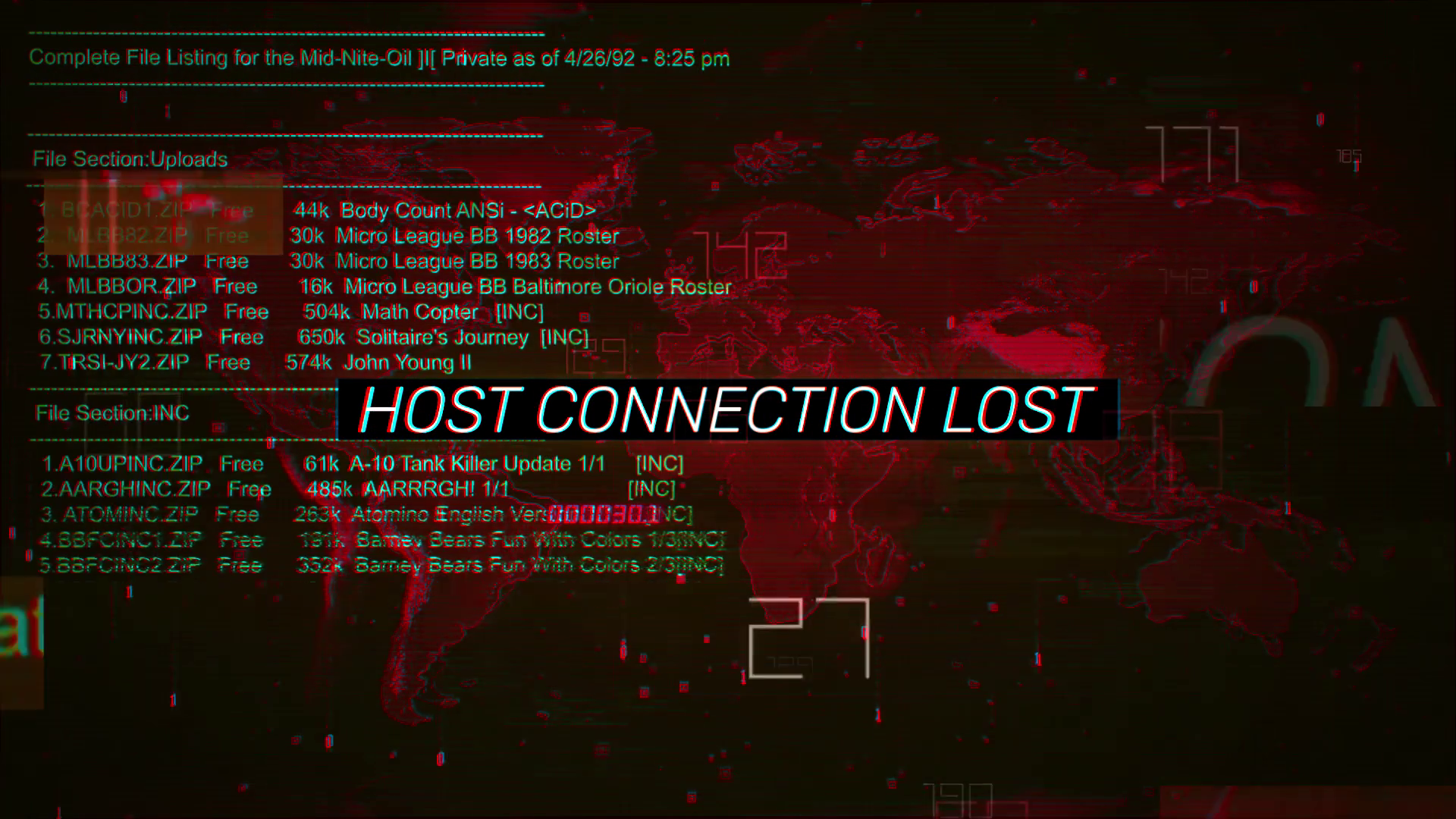 Host Connection Lost Warning Text On Hacking Stock Motion Graphics SBV ...