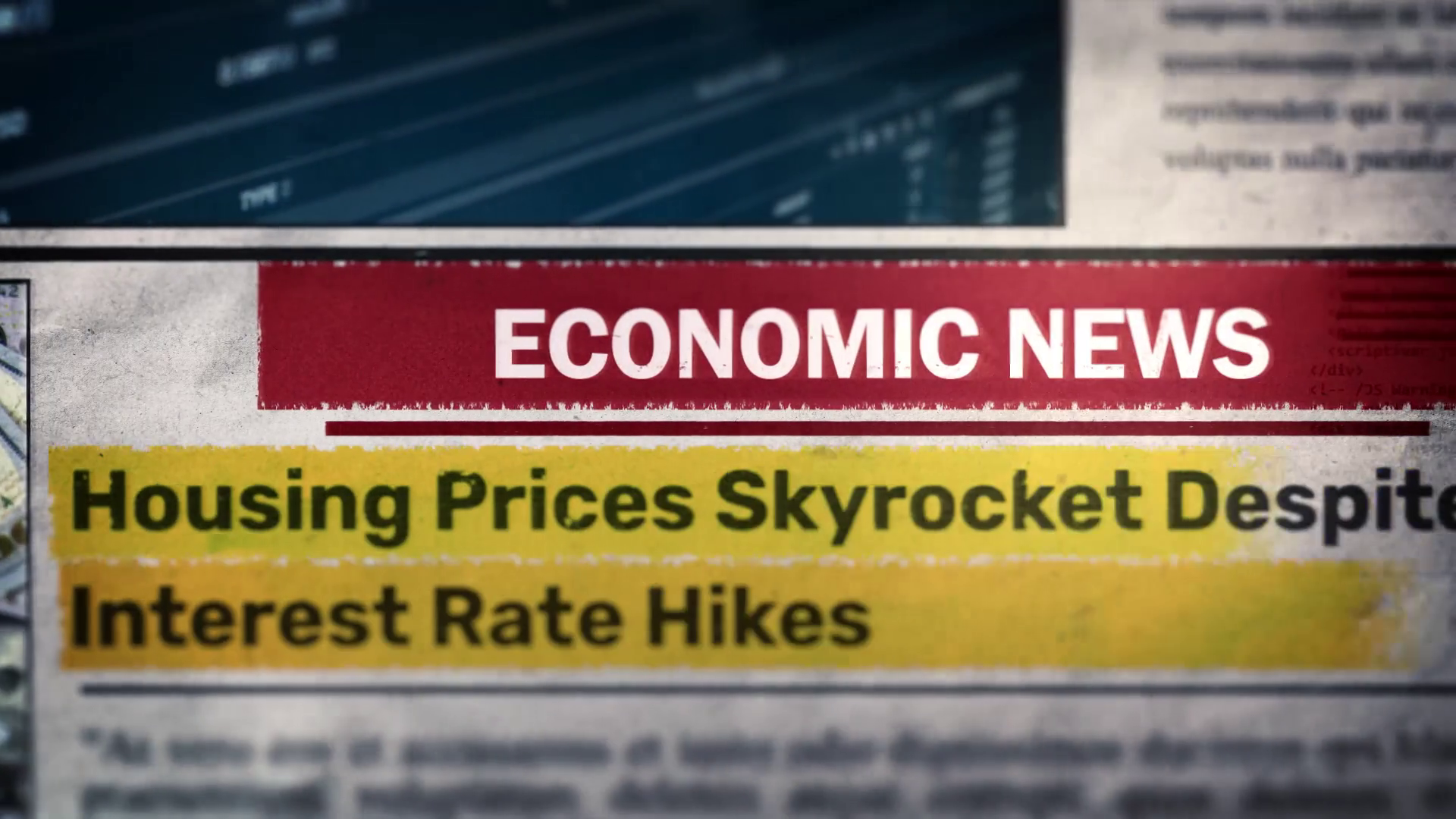 Housing Prices Skyrocket Despite Interest Stock Motion Graphics SBV ...