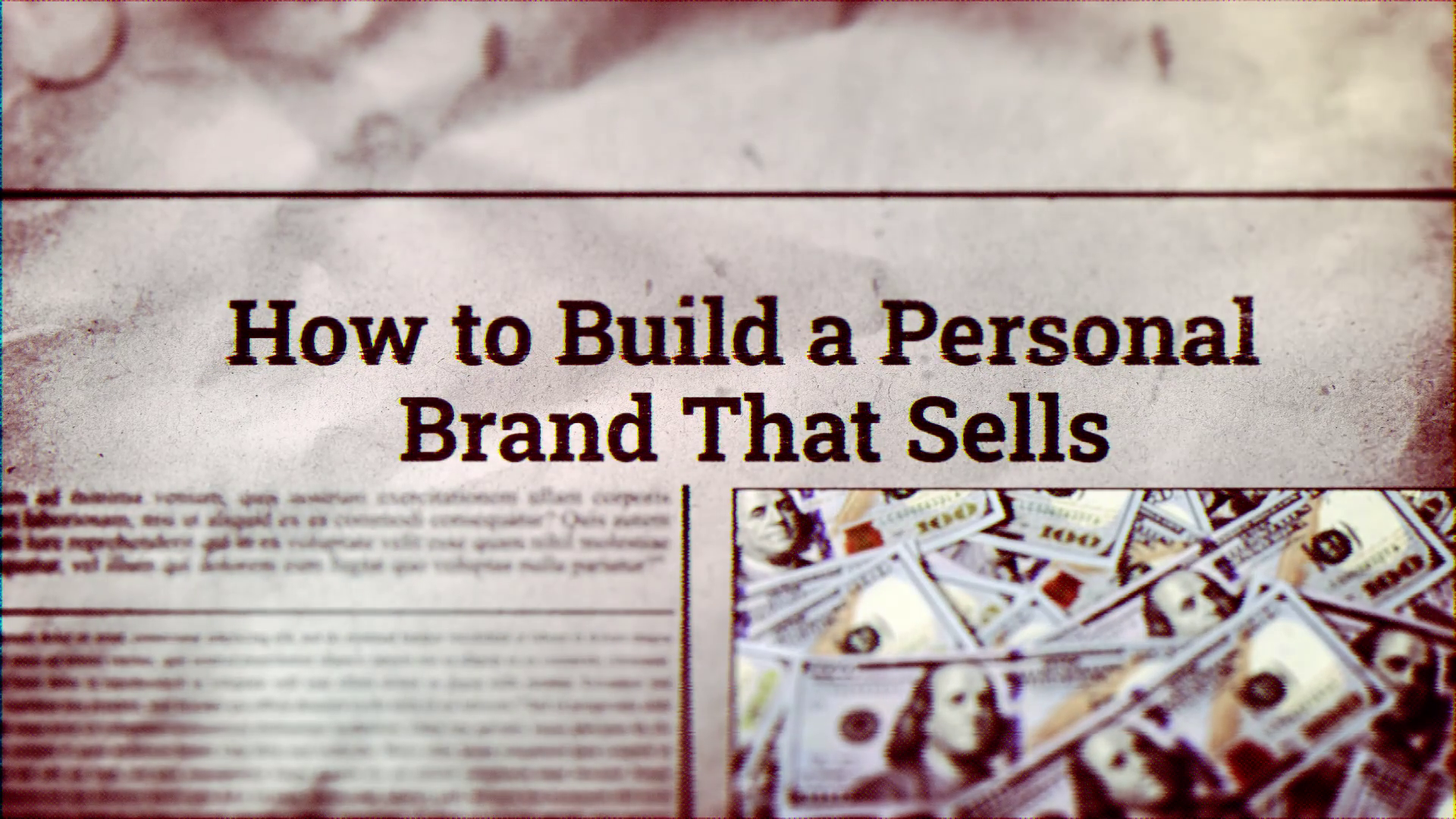 How To Build Personal Brand Sells Title On Stock Motion Graphics SBV ...