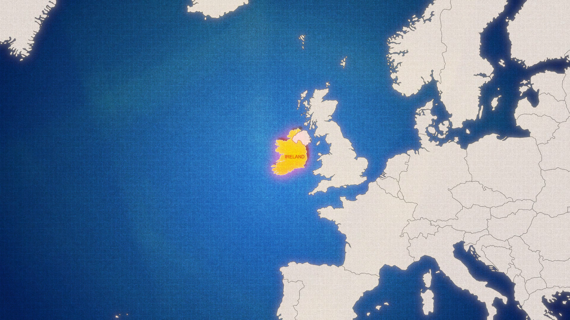 Ireland Glow Map Social Media Content Stock Motion Graphics SBV ...
