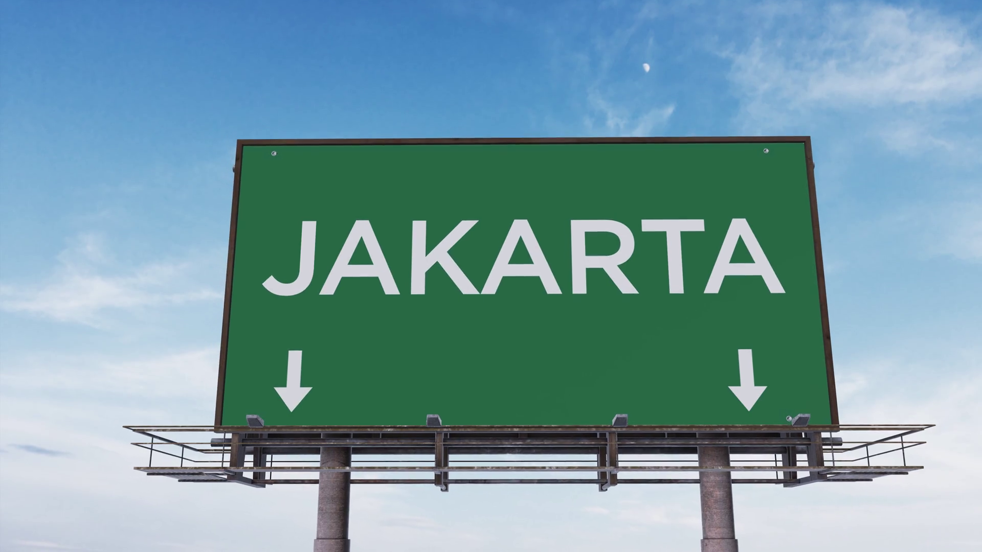 Jakarta Highway Sign 4k Stock Motion Graphics SBV-348409244 - Storyblocks