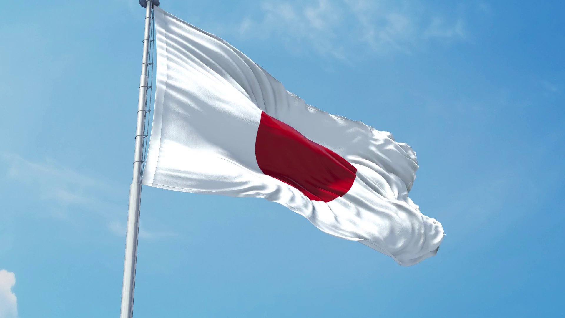 Japan Realistic Flag Stock Motion Graphics SBV-348786104 - Storyblocks