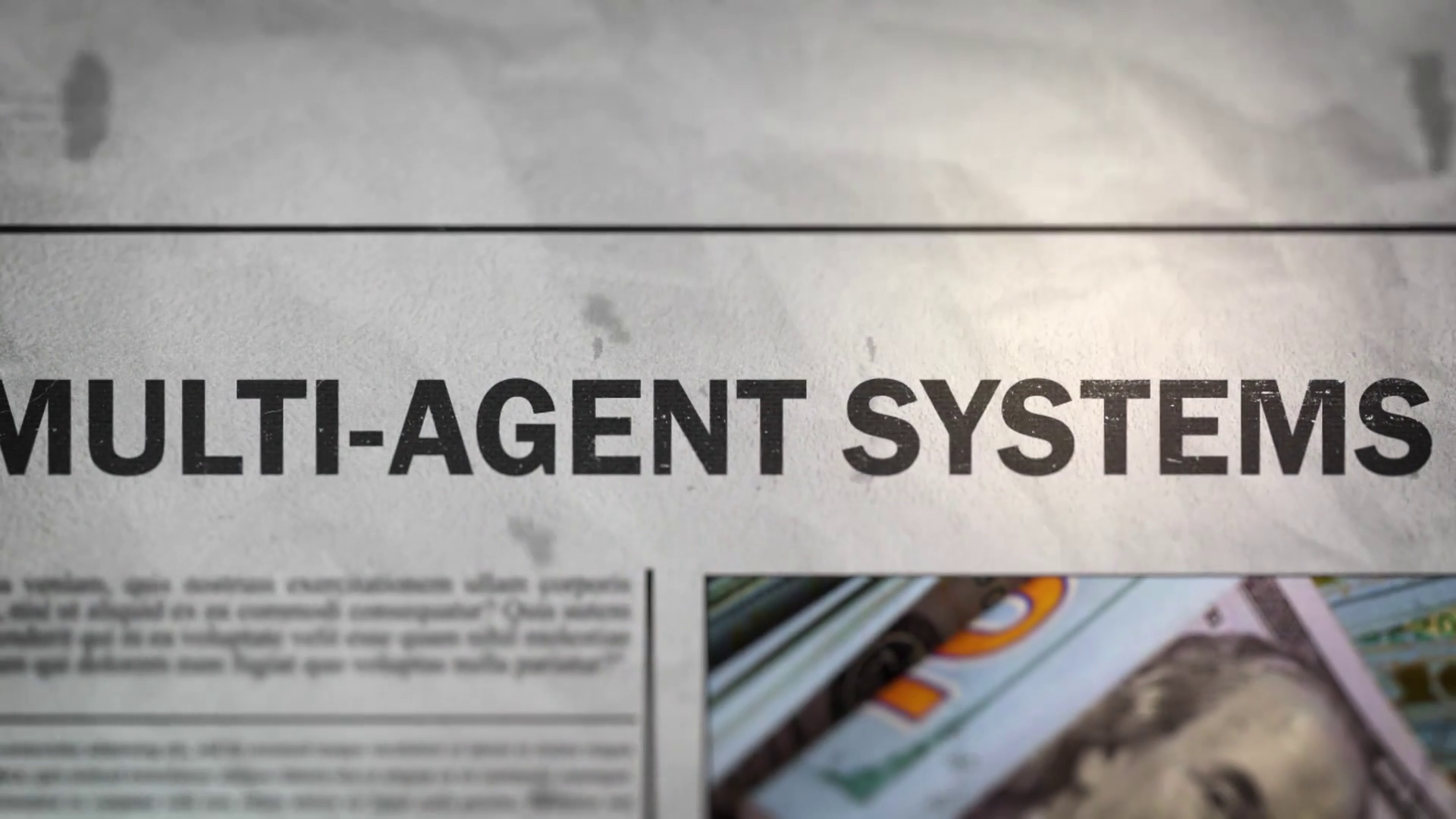 Multi Agent Systems Newspaper Headline Title Stock Motion Graphics SBV ...