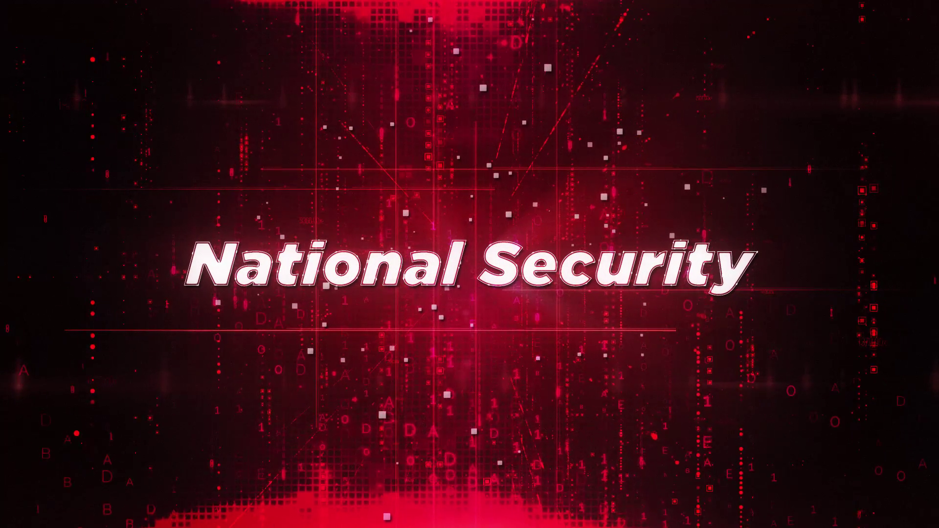 National Security Word Matrix Hi Tech Stock Motion Graphics SBV ...