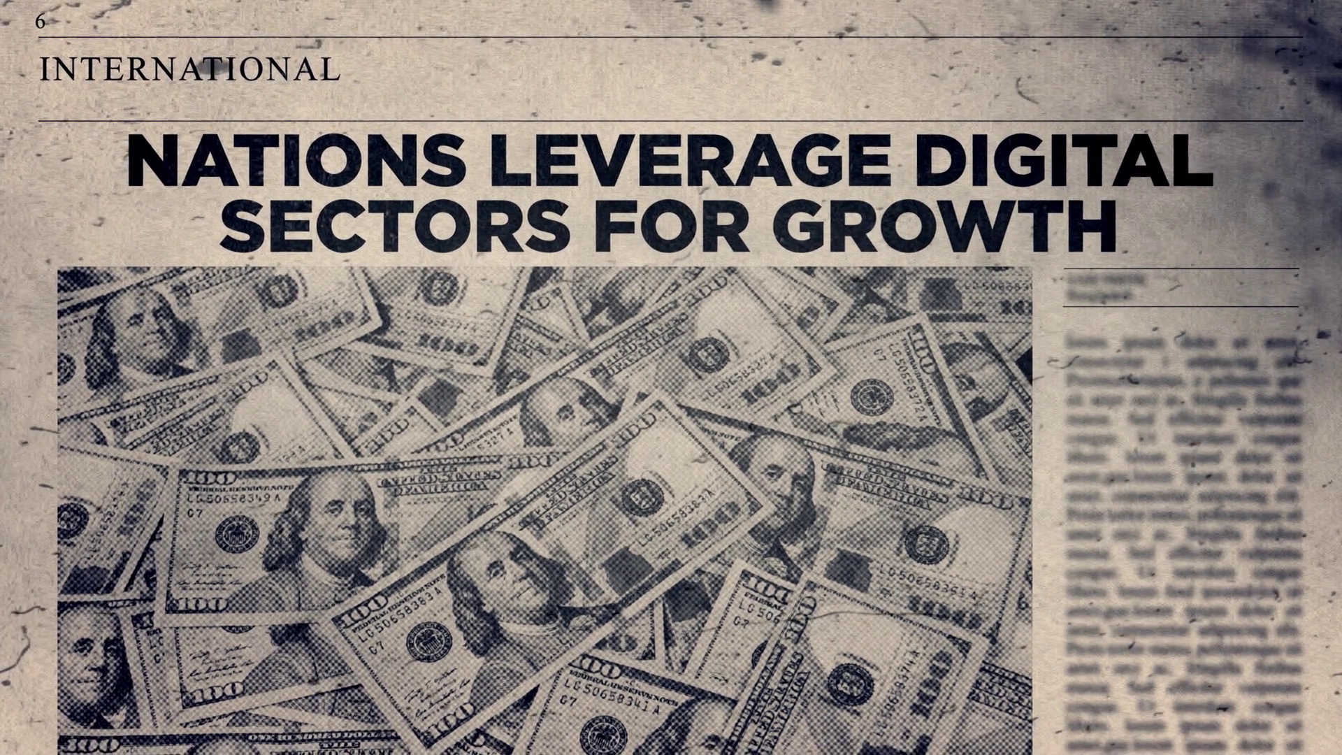 Nations Leverage Digital Sectors Growth Stock Motion Graphics SBV ...
