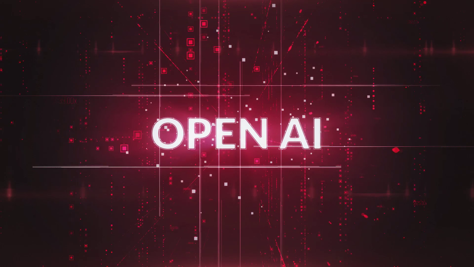 Open Ai Text Background Tech Background Stock Motion Graphics SBV ...
