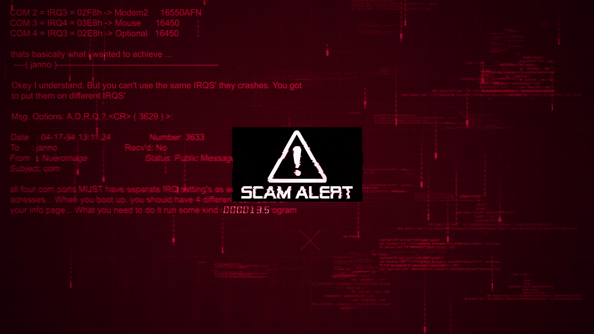 Scam Alert Warning Text On Hacking Stock Motion Graphics SBV-351720306 - Storyblocks