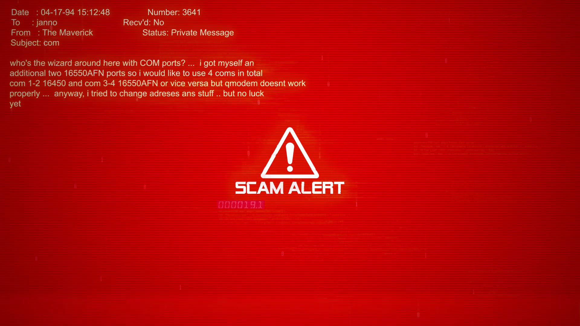 Scam Alert Warning Text On Hacking Stock Motion Graphics SBV-351720311 - Storyblocks