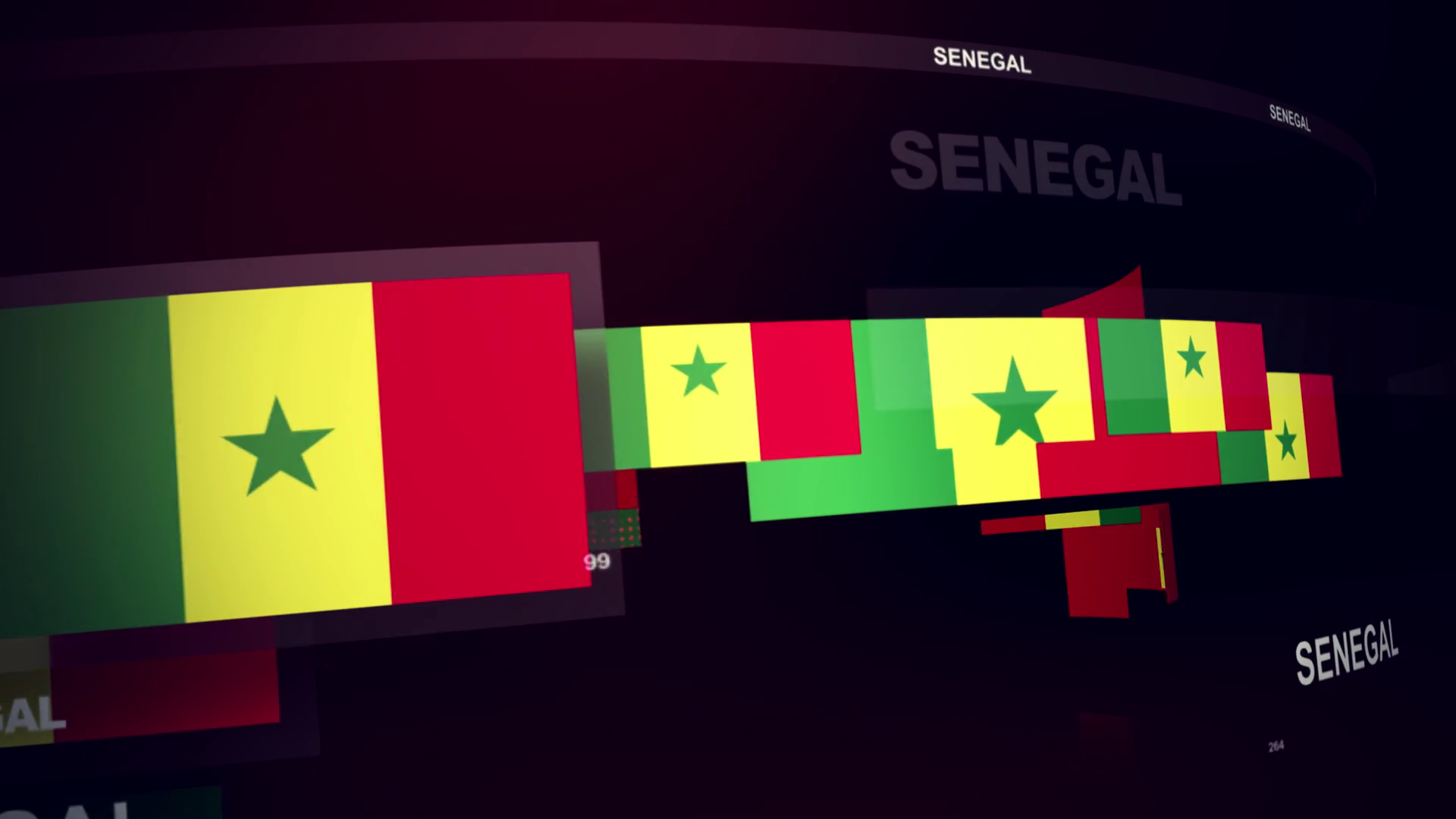 Senegal Flag World News Intro Stock Motion Graphics SBV-352051111 ...