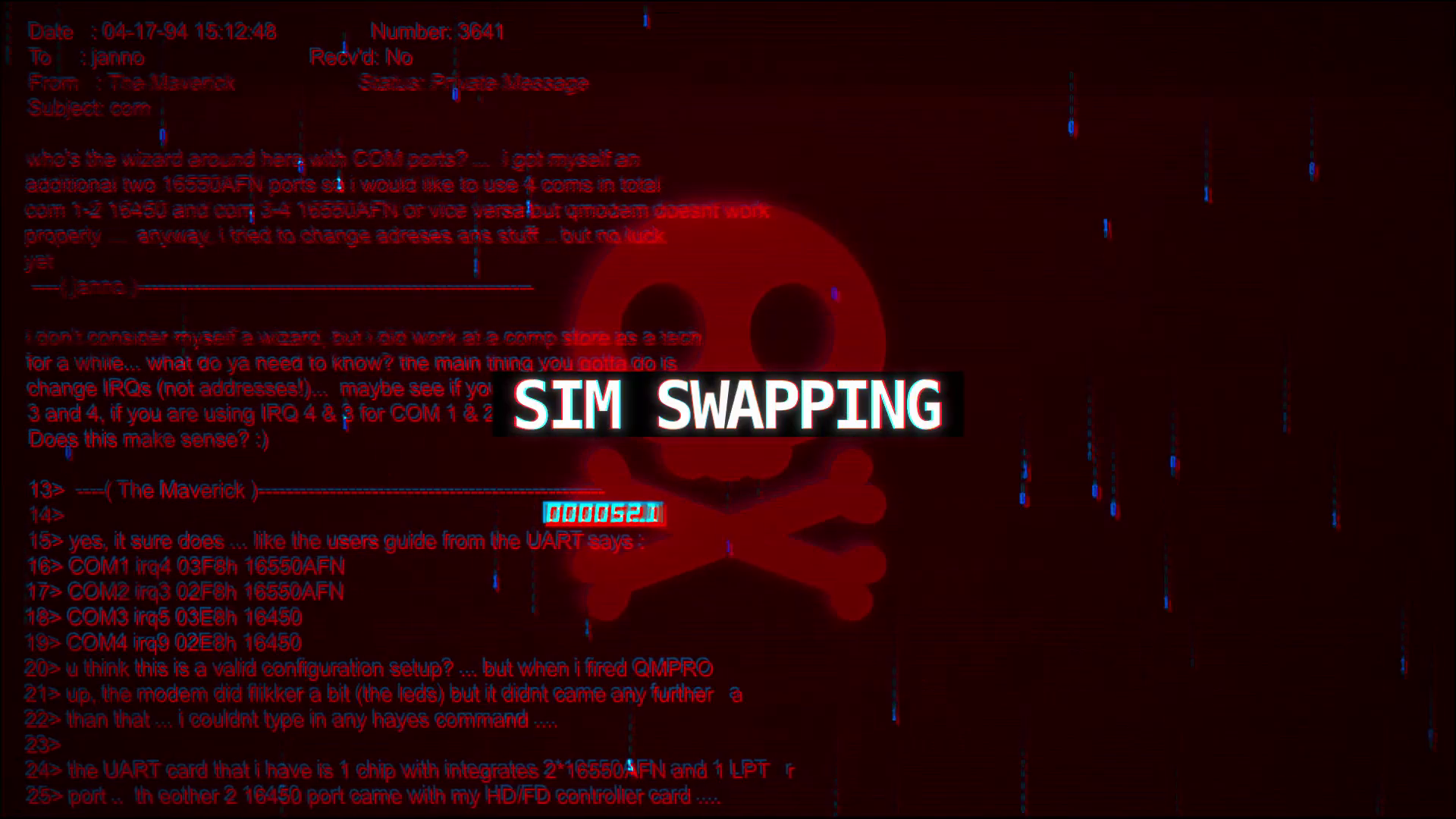 Sim Swapping Warning Text On Hacking Stock Motion Graphics SBV-351781952 - Storyblocks